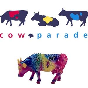 Cow Parade | Accents | Cow Parade Aggie 945 Ceramic Figurine Retired ...